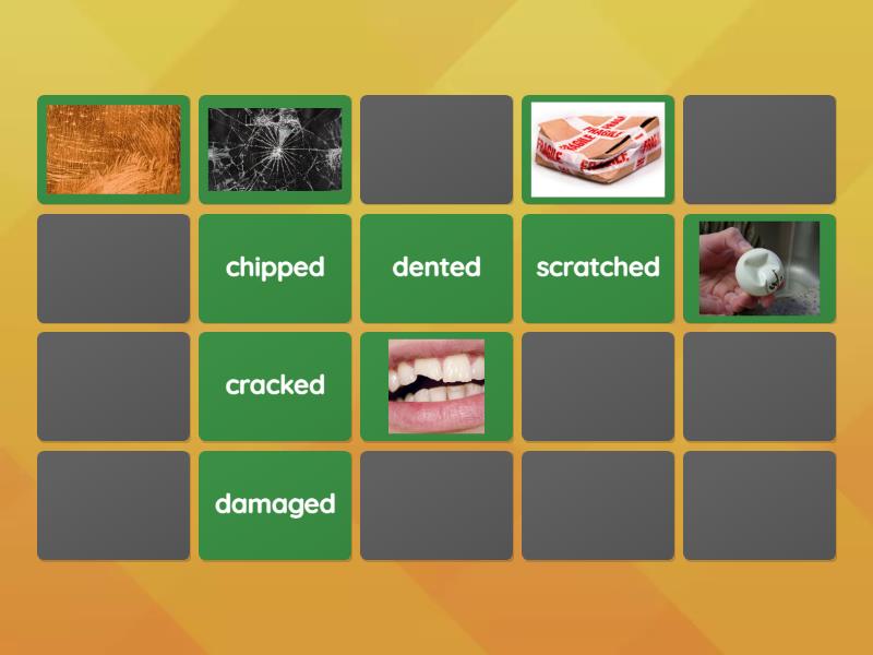 Describing Problems Vocabulary - Combine os pares
