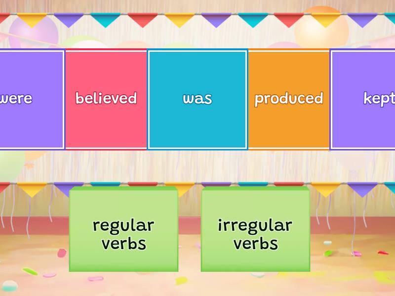 verbs in the past lesson 2 - Speed sorting