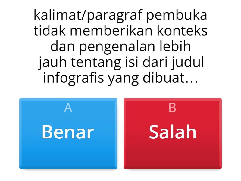 membuat kalimat/paragraf pembuka - Quiz