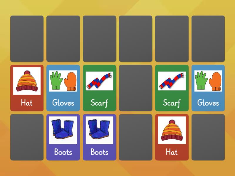 Winter clothes - Matching pairs