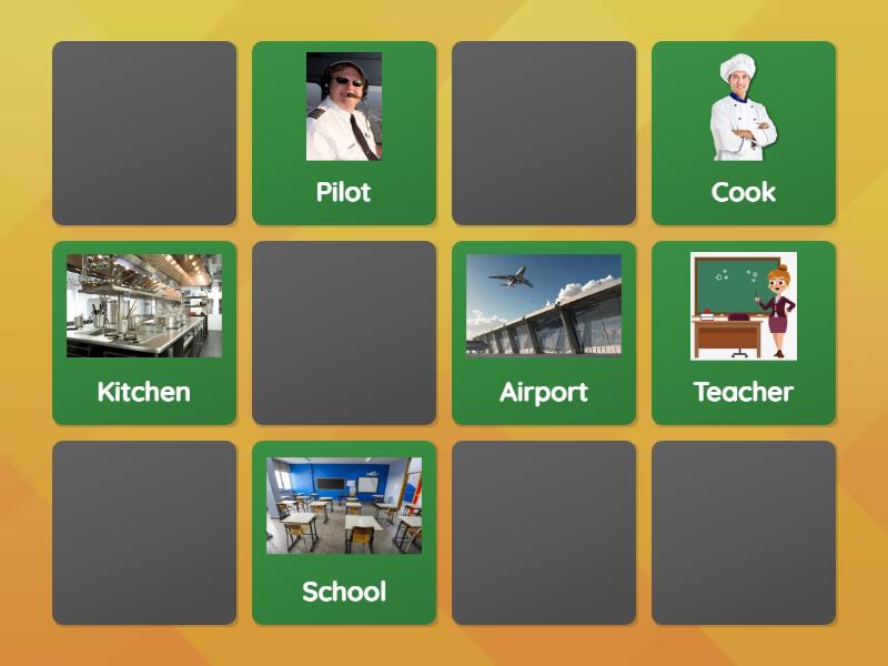 match job and place - Matching pairs