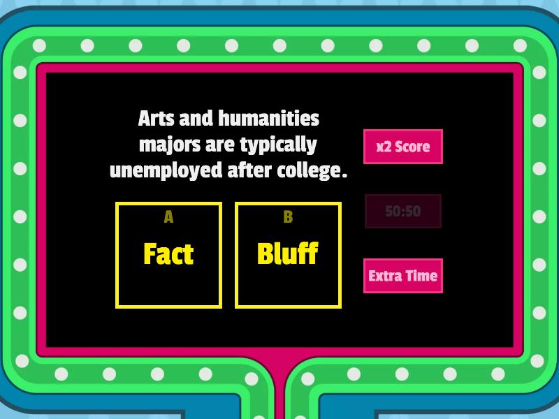 Fact or Bluff - Gameshow quiz