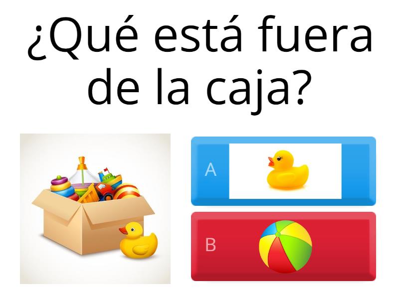 NOCIONES ESPACIALES : arriba, abajo, dentro y fuera - Quiz