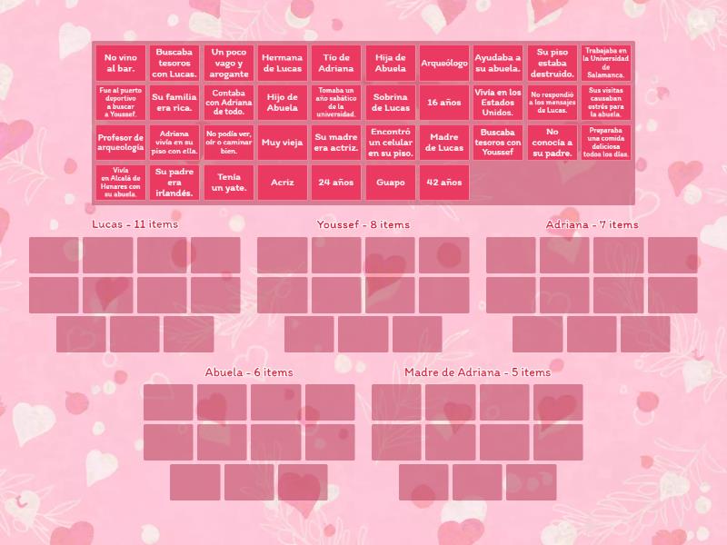 HLS Caps. 1-3 Character Sort - Group sort