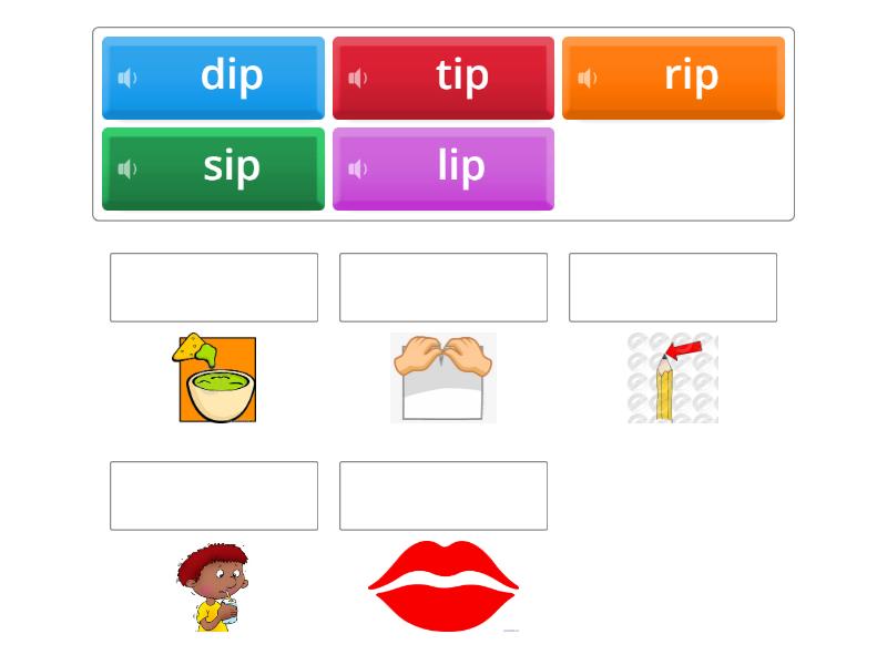 Fun with Phonics (-ip sounds) - Match up