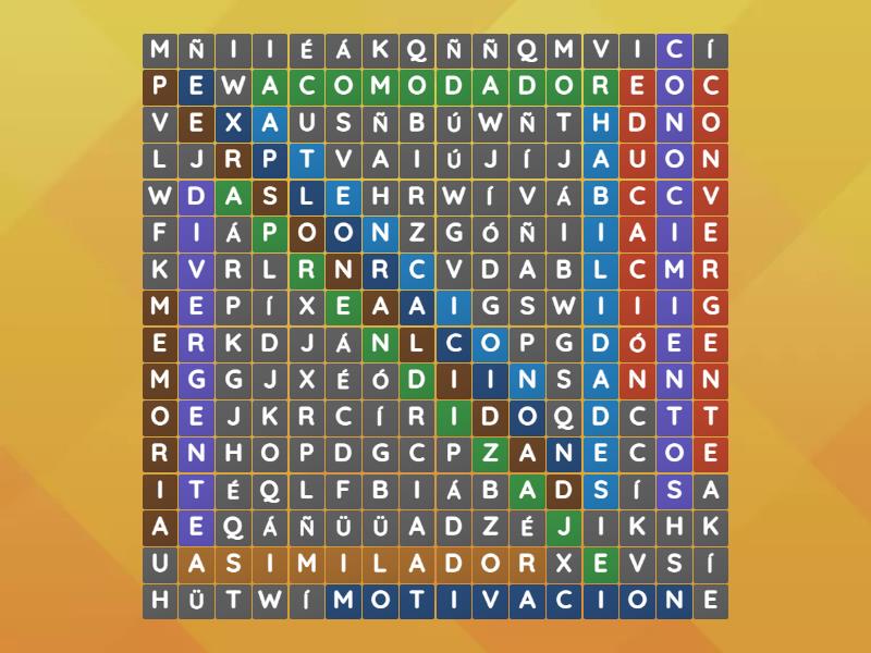 Palabras relacionadas con APRENDIZAJE - Wordsearch