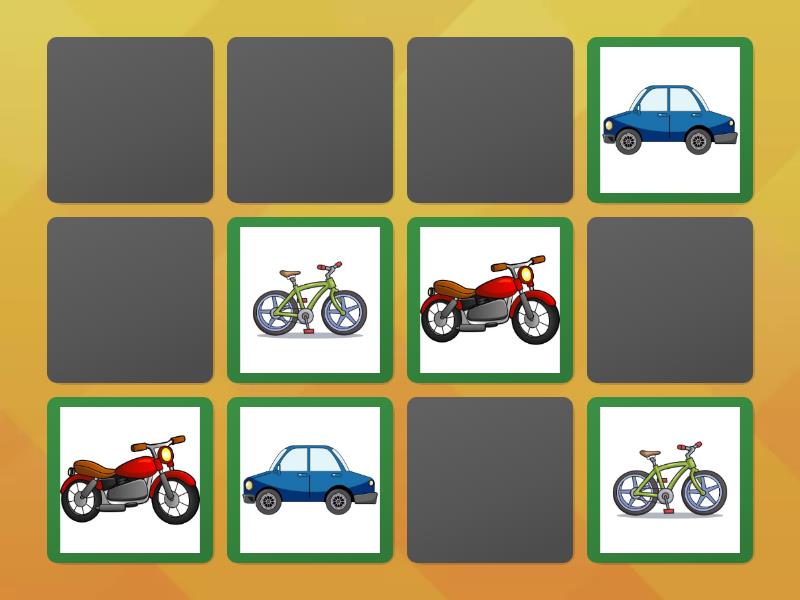 MEDIOS DE TRANSPORTE TERRESTRE - Matching pairs