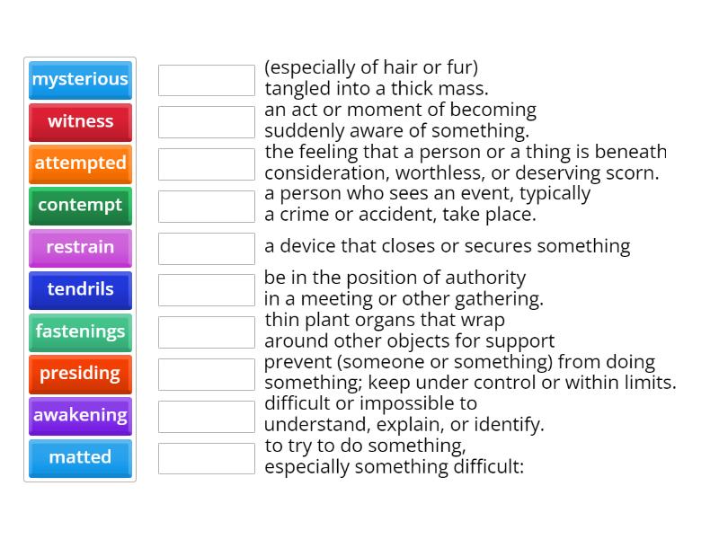 Grade 5 - Module 2, week 2 - Match up