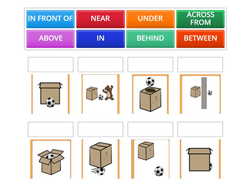 "Matching Game" "PREPOSITIONS" - Match up