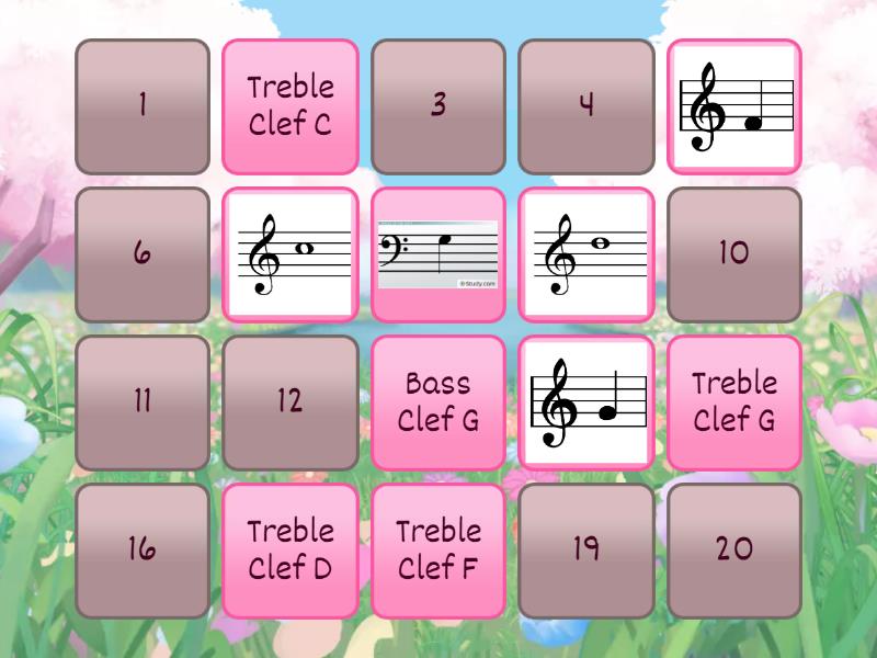 Treble + Bass Clef Matching 2024 - مطابقة الأزواج
