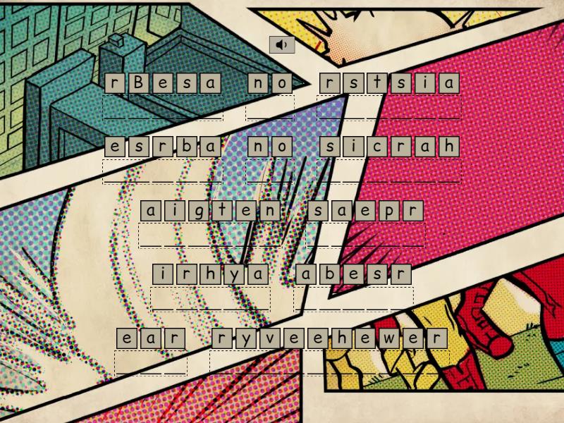 Super Minds 4 Unit 4 Tongue twister - Anagrama