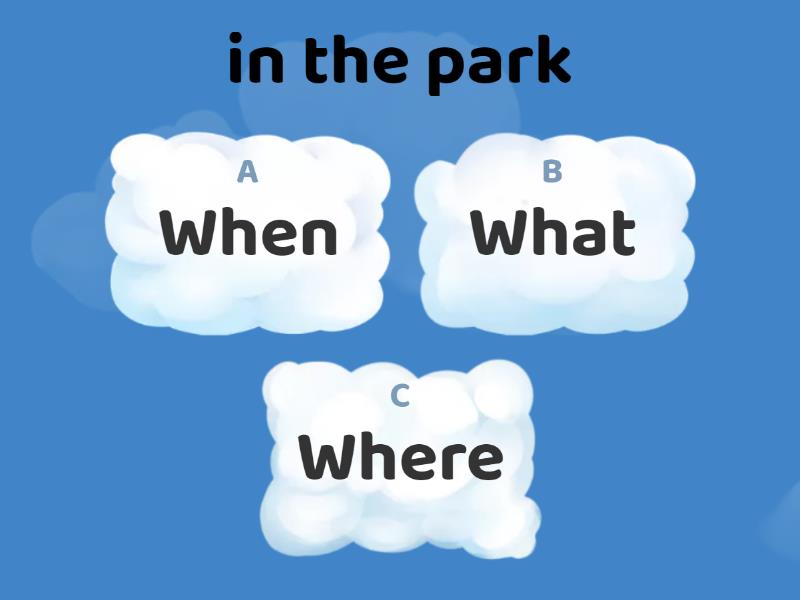 when what where who why (MB3) - Quiz