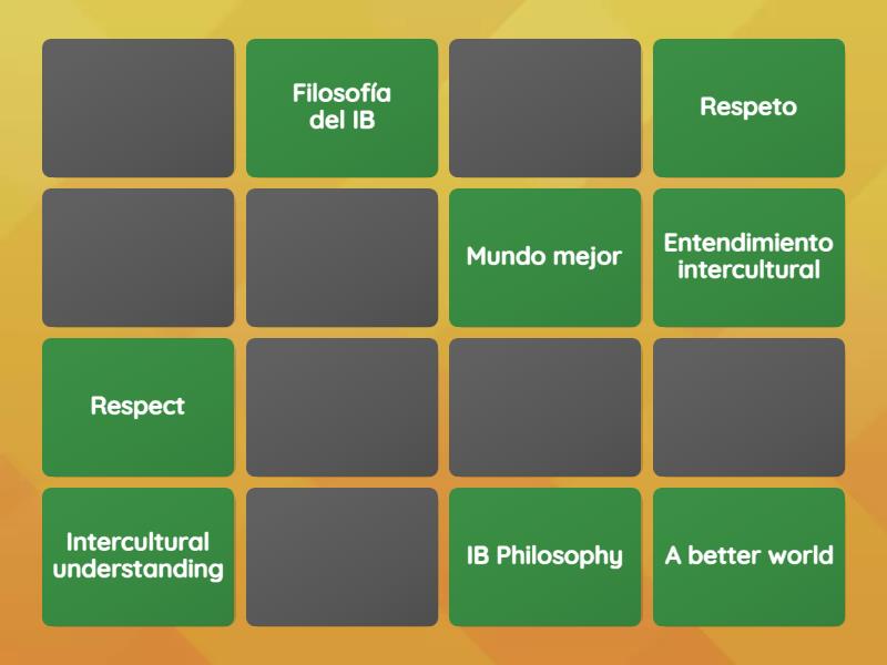 Filosofía del IB - Matching pairs