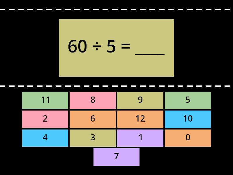 Dividing by 5s - Find the match