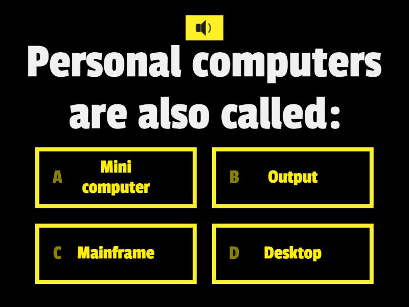 Types of computers - Quiz