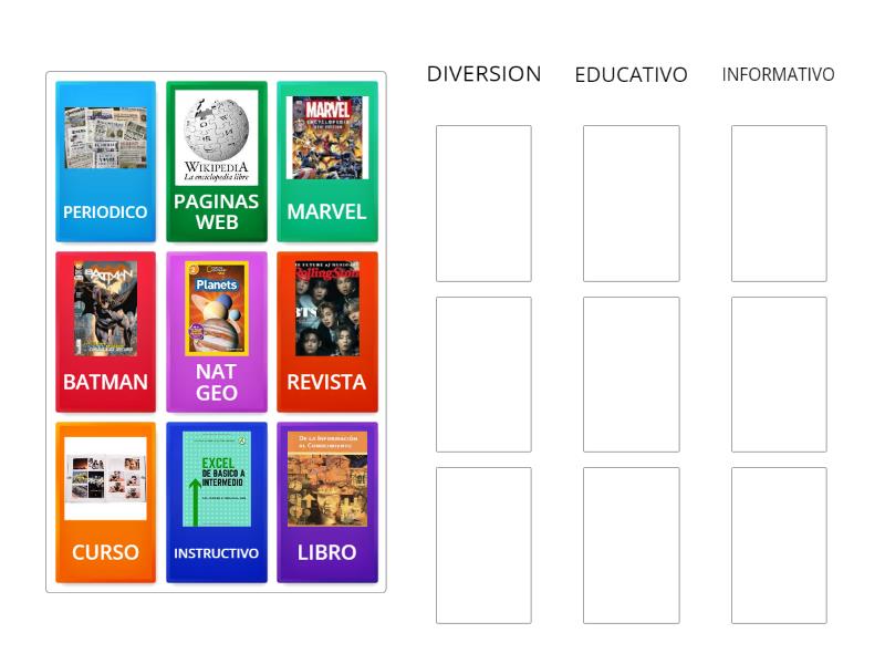 LEER PARA APRENDER - Group sort
