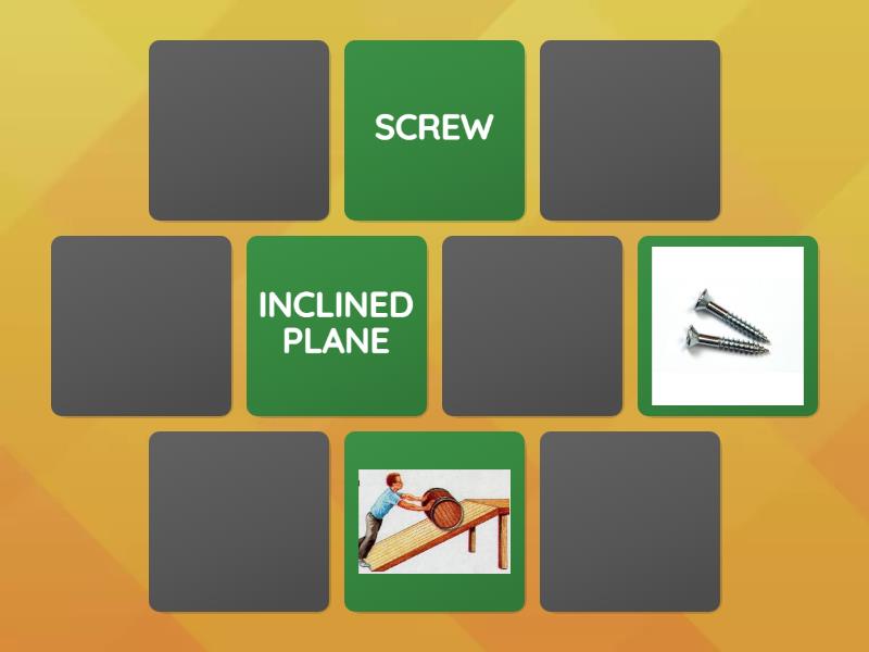 SIMPLE MACHINES - Matching pairs