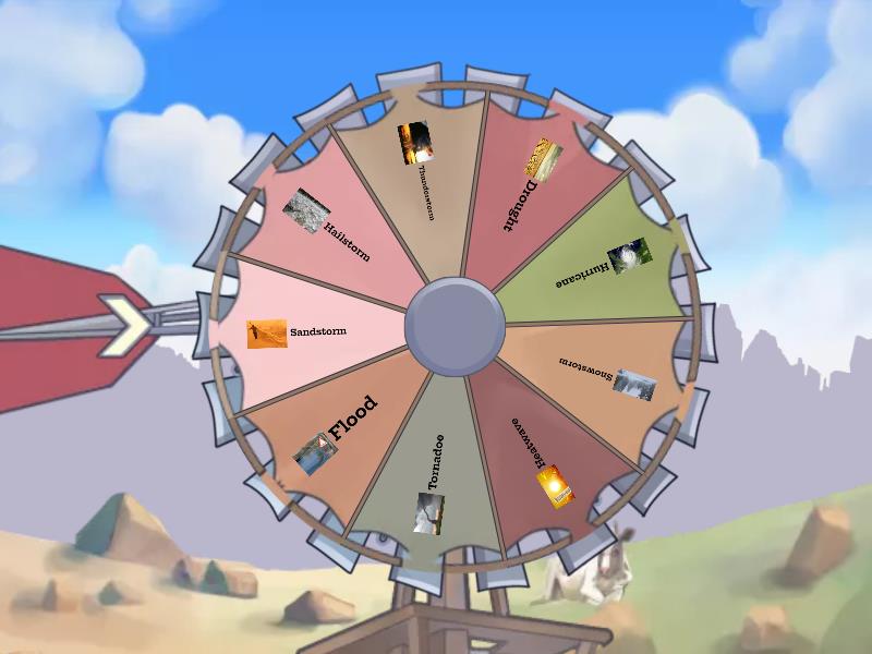 Camping_Weather conditions - Spin the wheel
