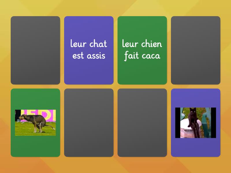 travail français - Matching pairs