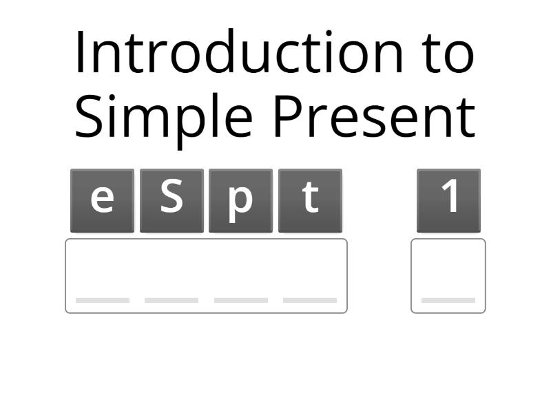 Lesson Sequencing Example - Anagrama
