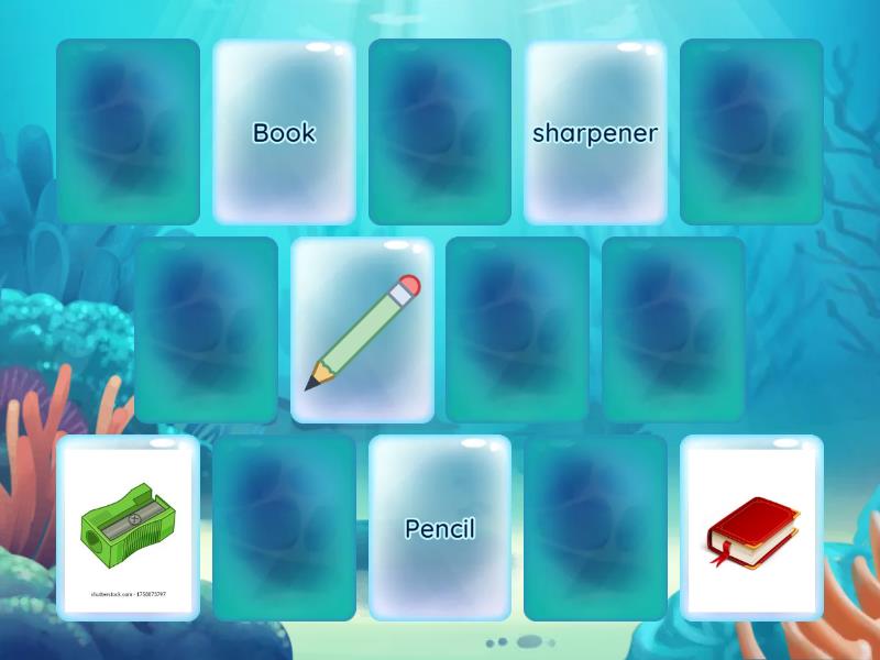 KİWİPUKİ - my school bag matching - Matching pairs