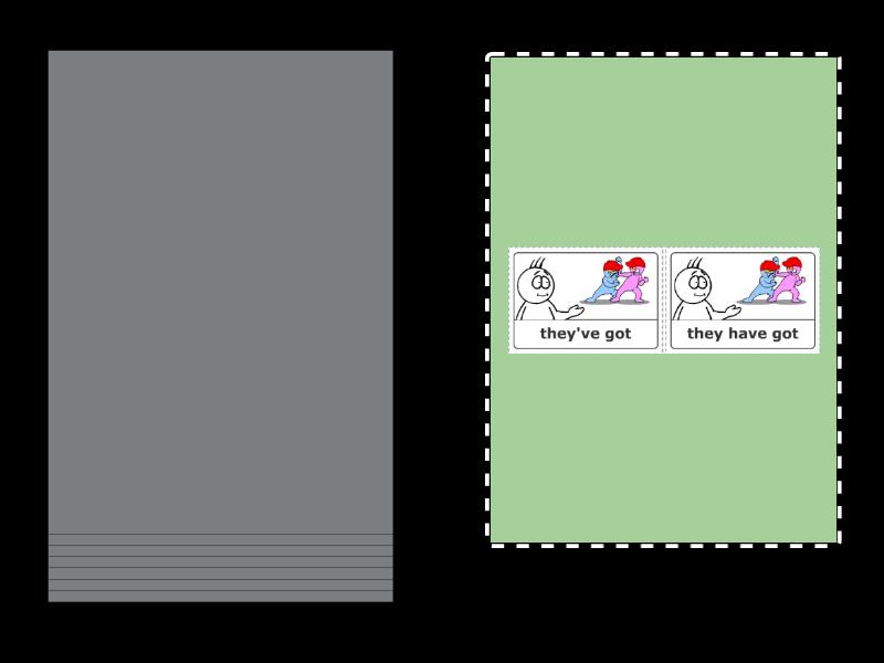 have got/has got - Speaking cards