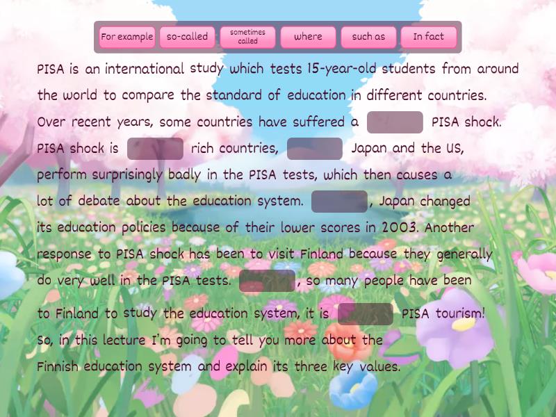 Understanding explanation - Complete the sentence