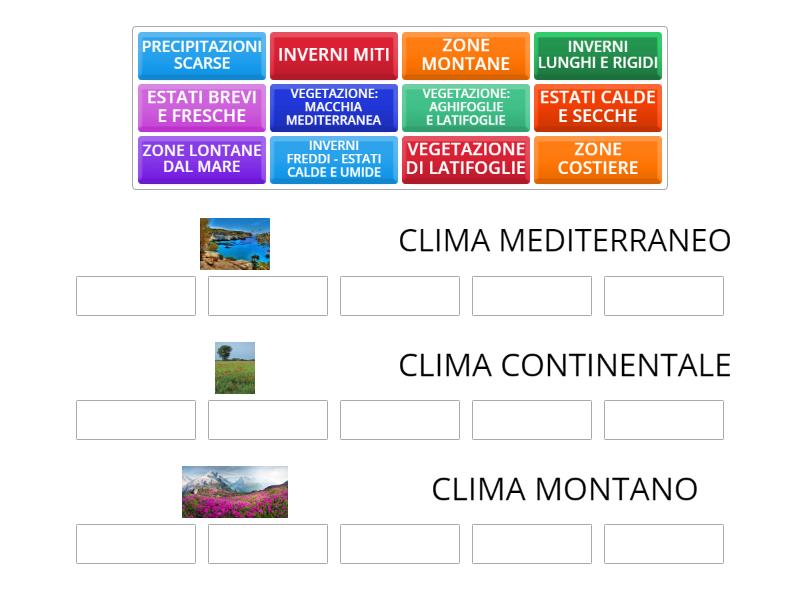 CLIMA ITALIANO - Group sort