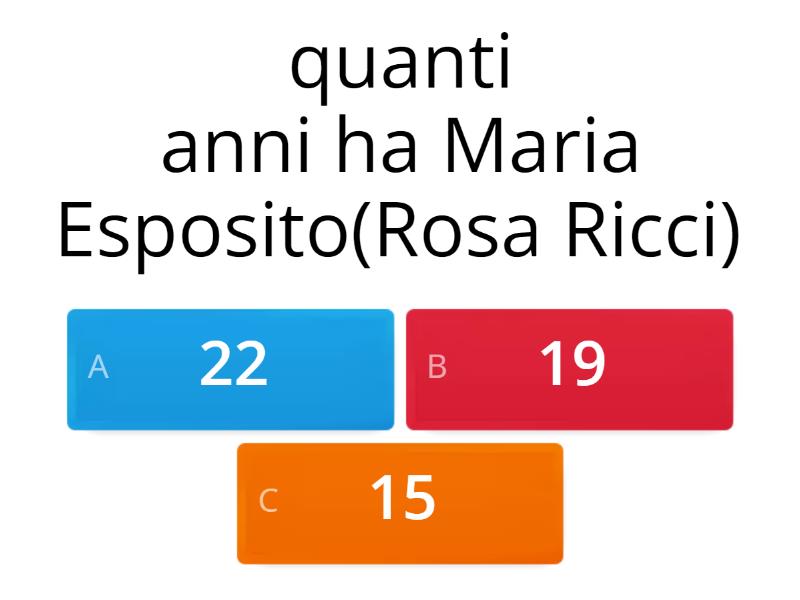 Rosa Ricci - Quiz