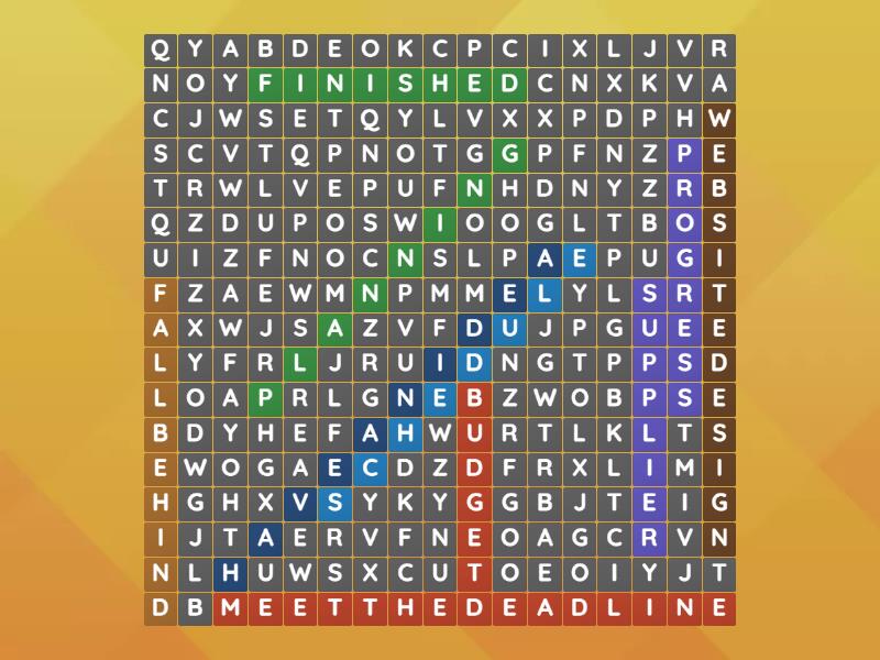 Problem solving - Wordsearch