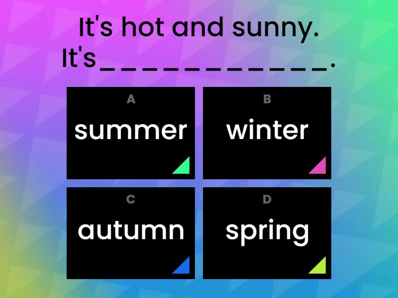 Seasons - Quiz