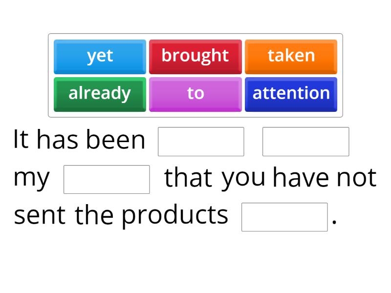 Complaining and responding to complaints - Complete the sentence