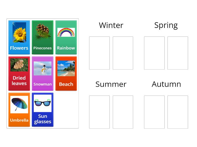 The seasons - Group sort