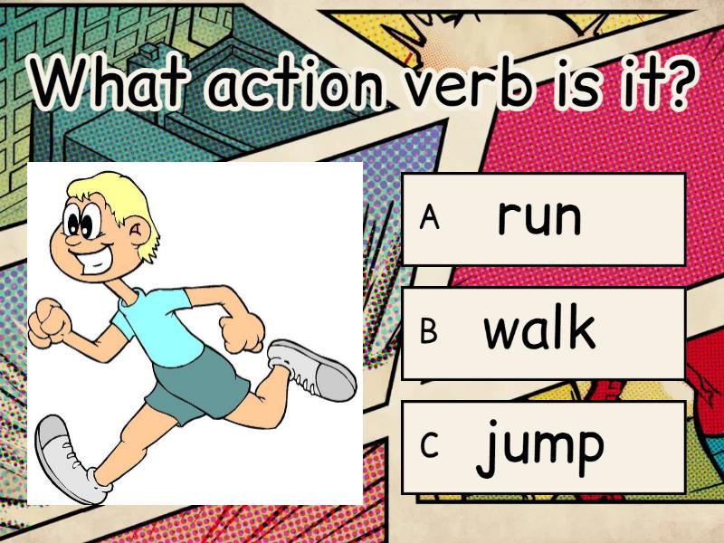 Action verbs - Quiz