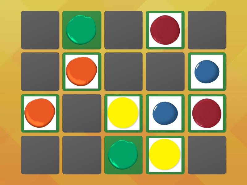 Unit 6, lesson 2, colors - Matching pairs