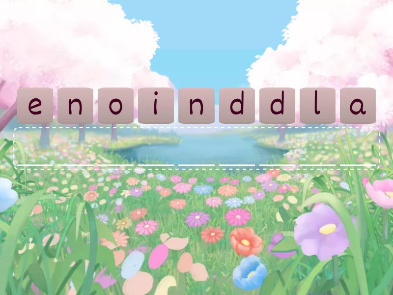 Spring flowers - Anagram