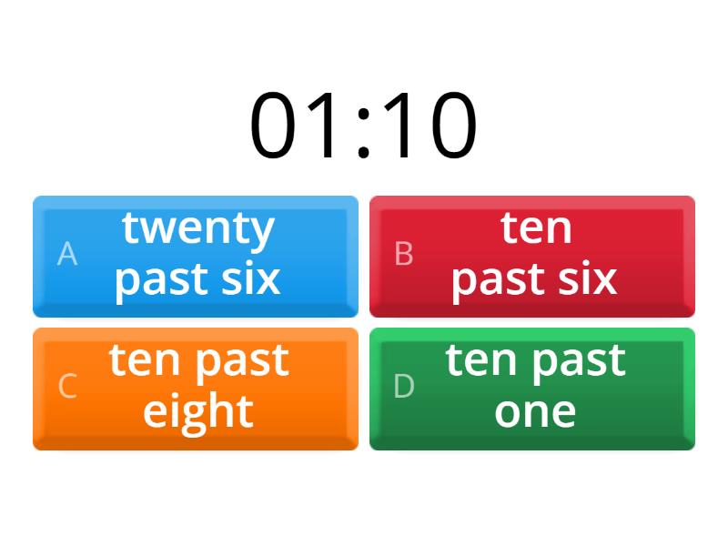 TELL the TIME-1 past 2 - Quiz