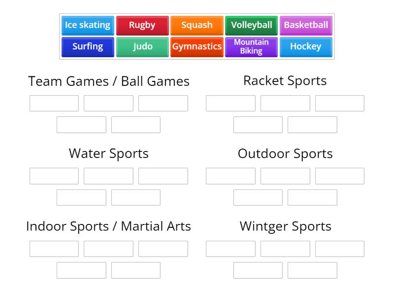 Sports - Group sort