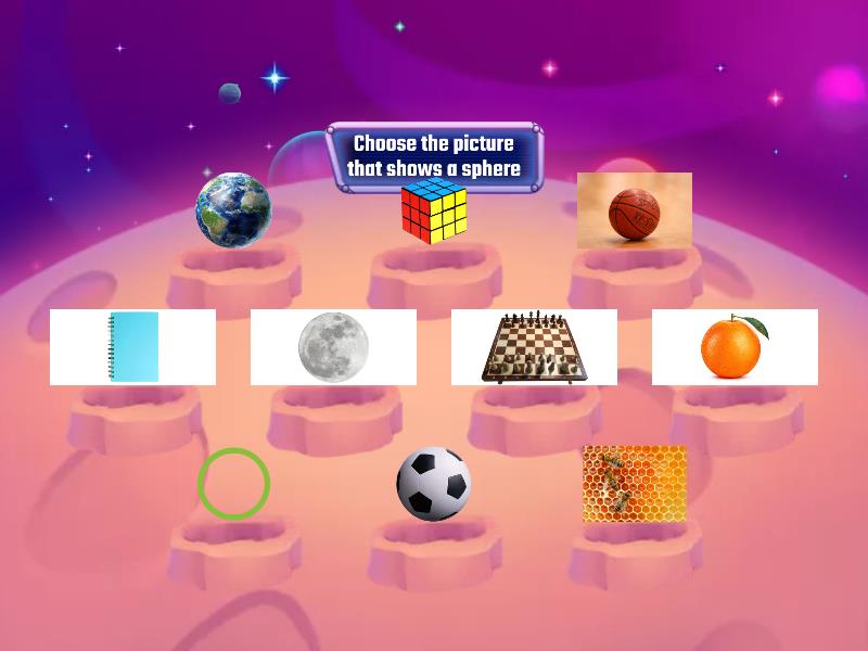 3D shapes: sphere - Whack-a-mole