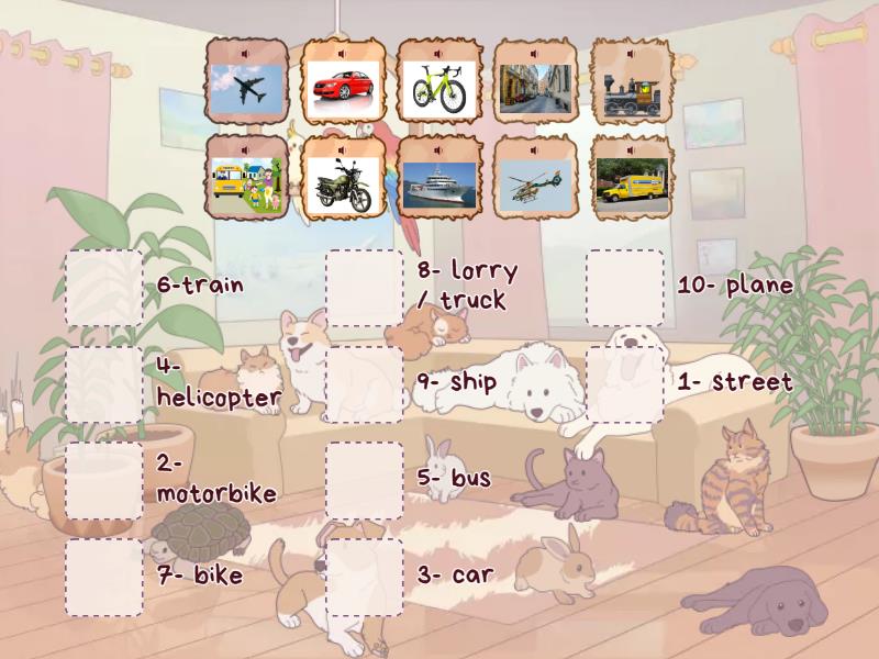 GET READY starter - Unit 11- transpportation - Match up