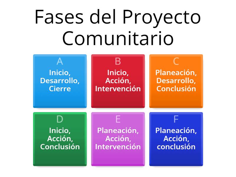 Aprendizaje Basado en Proyectos Comunitarios - Quiz Aprendizaje Basado en Proyectos Comunitarios - Quiz