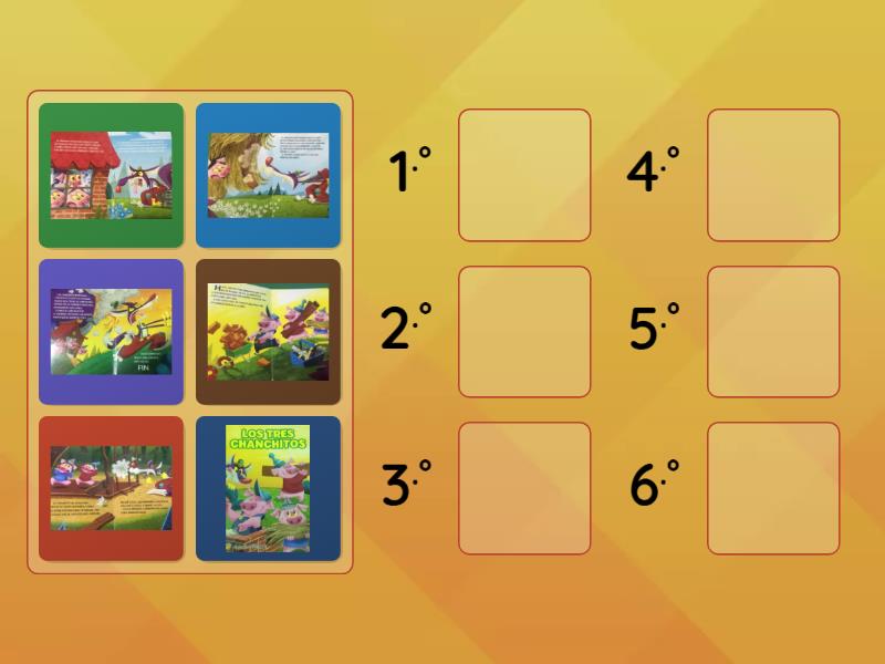 Ordenar la secuencia del cuento - Rank order