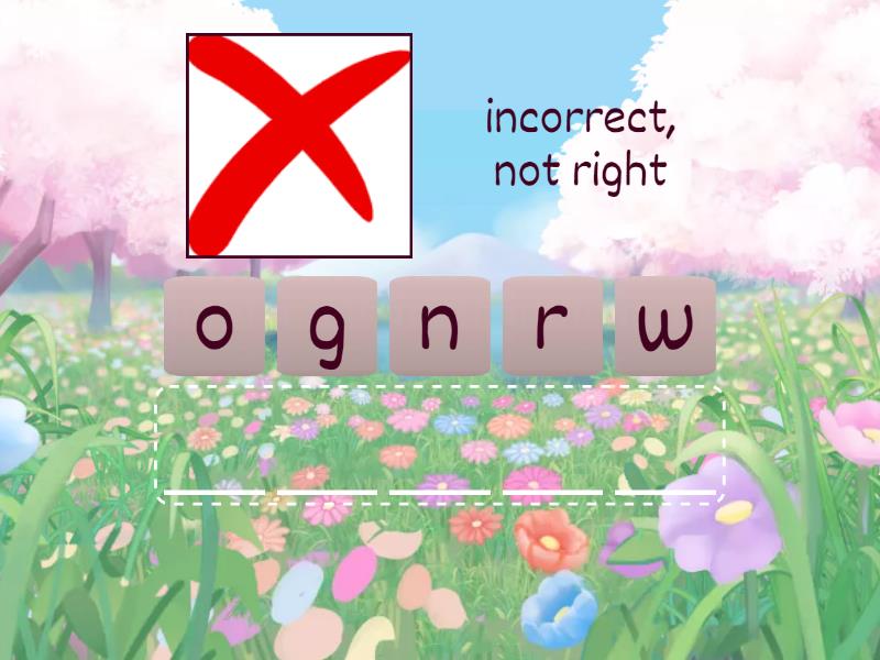 Spelling - T2 Wk 11 Silent W - Anagram