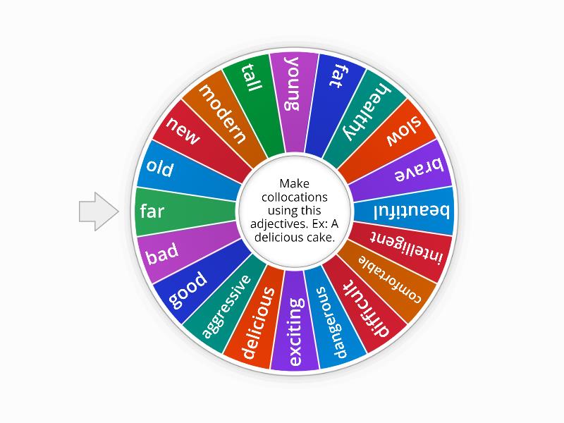Comparatives-adjectives - Spin the wheel