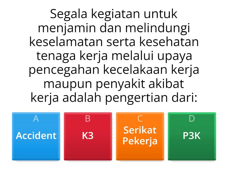 K3 Dasar 1 Quiz