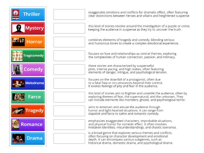 Dramatic Literary Genres - Une las parejas