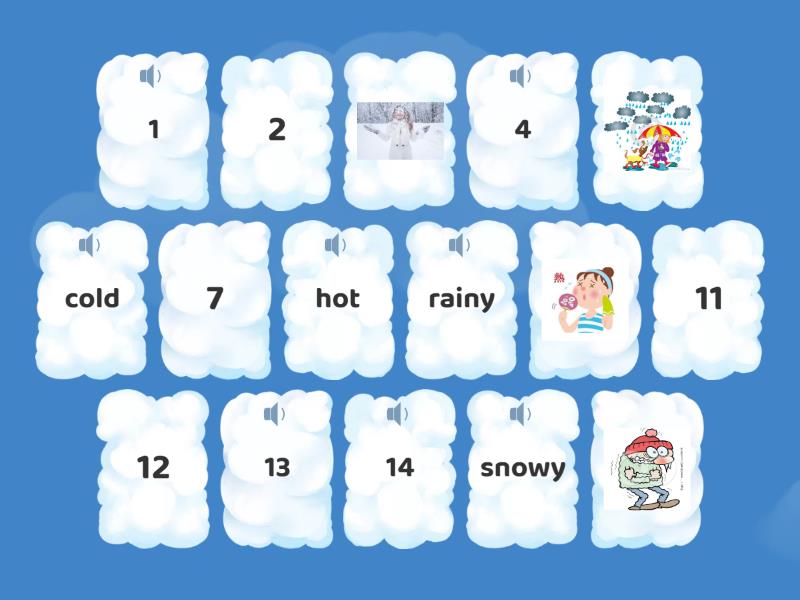 Memory Weather - Matching pairs