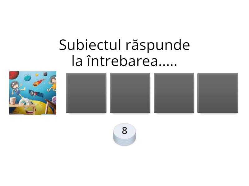 Subiect și Predicat done - Câștigă sau pierde testul