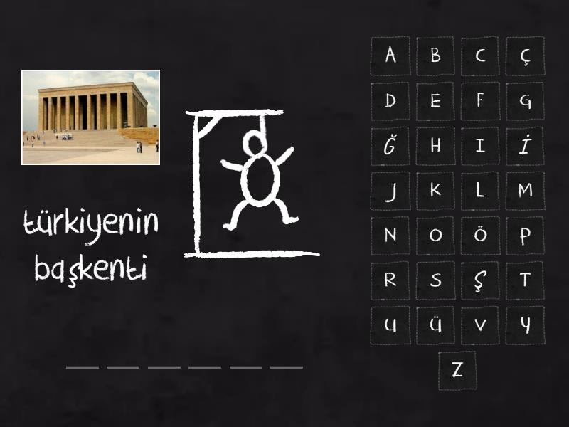 Adam asmaca oyunu - Hangman