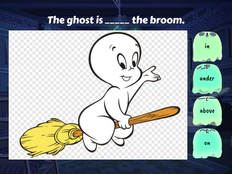 Halloween- Prepositions of place - Quiz